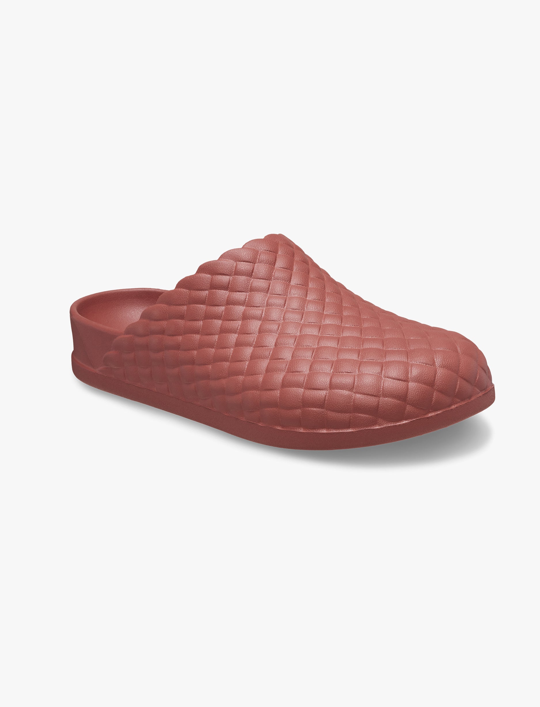Crocs Dylan Woven Texture Clog - כפכפי קרוקס שטוחים במראה קלוע בצבע חו ...
