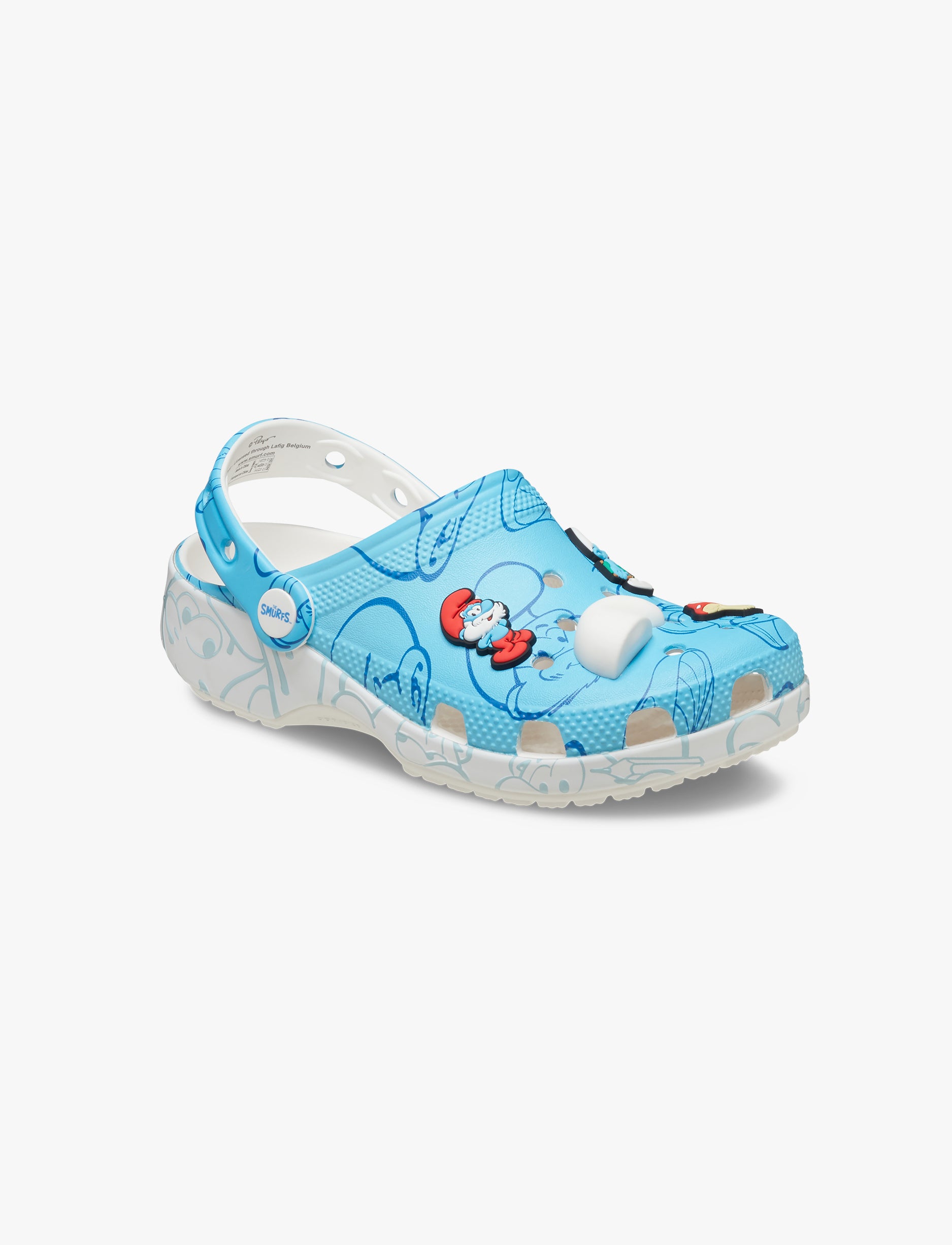 Crocs Smurfs Classic Clog K - כפכפי קרוקס קלוג הדרדסים לילדים בצבע תכל ...