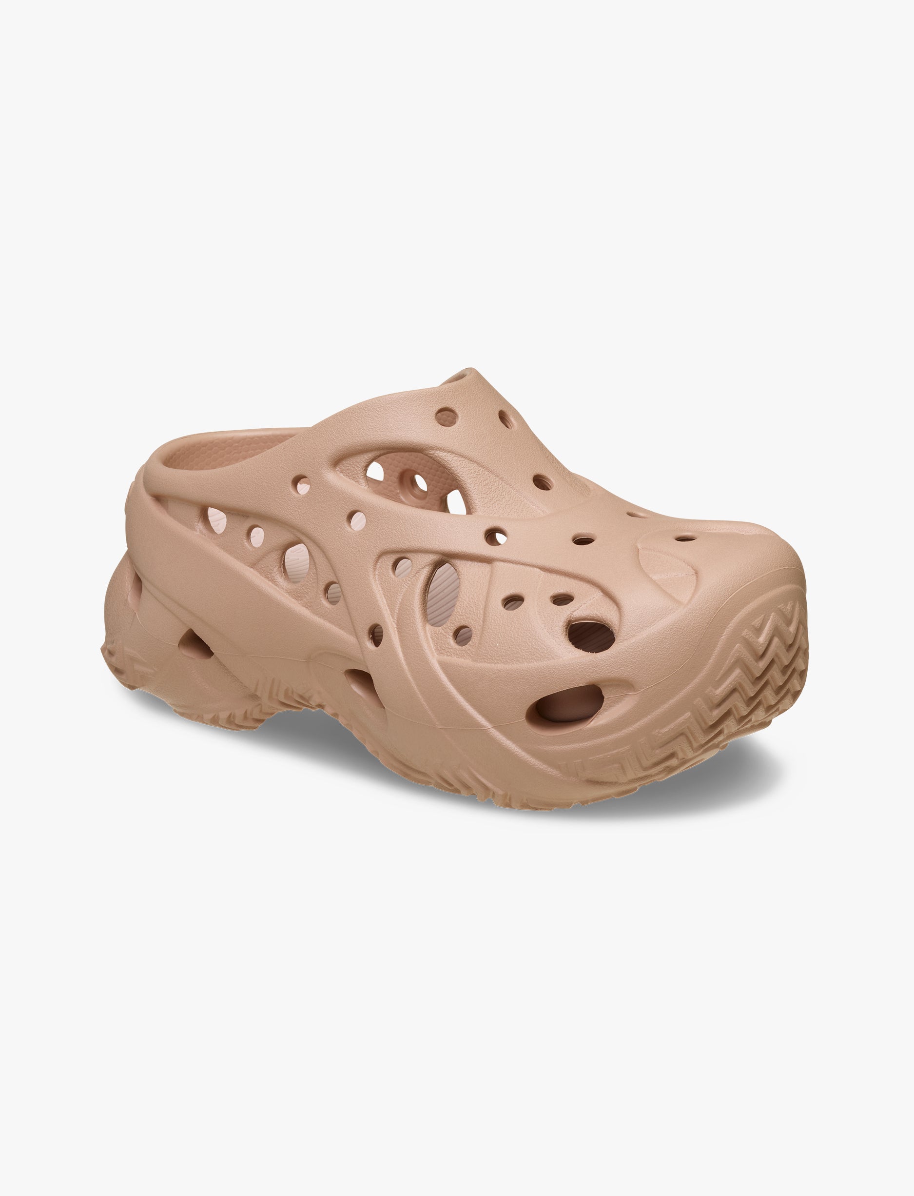 Crocs Caged Clog - כפכפי קרוקס פלטפורמה לנשים בצבע ורוד קרמל החל מ- 199 ...